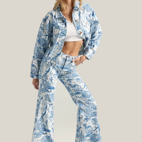 Wrangler | Jeans | Wrangler Womens High Rise Nautical Print Wanderer ...